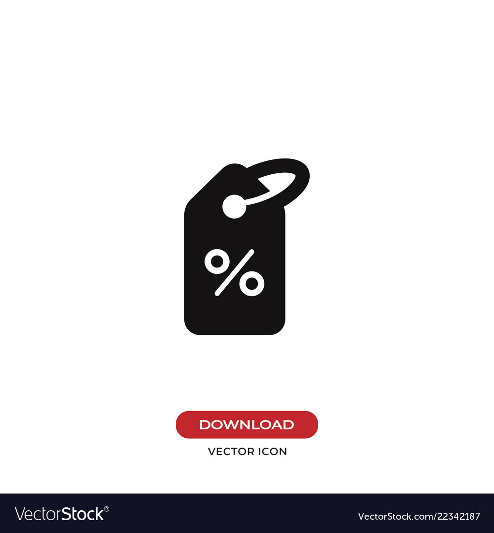 Discount tag icon Royalty Free Vector Image - VectorStock