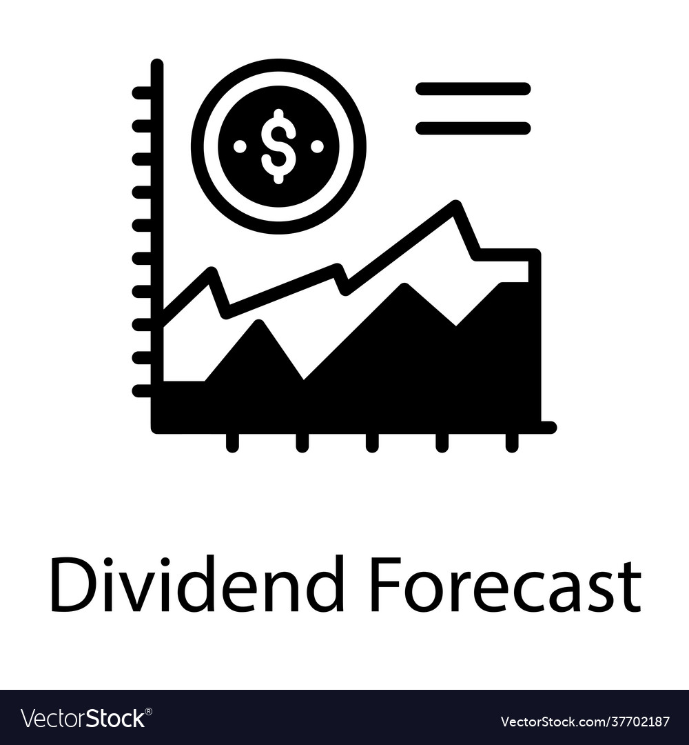 Dividend forecast Royalty Free Vector Image - VectorStock