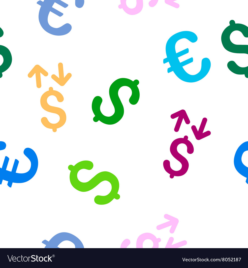 Dollar transactions seamless flat pattern Vector Image