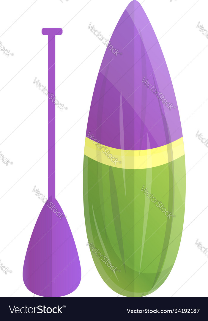 Gear sup surfing icon cartoon style Royalty Free Vector