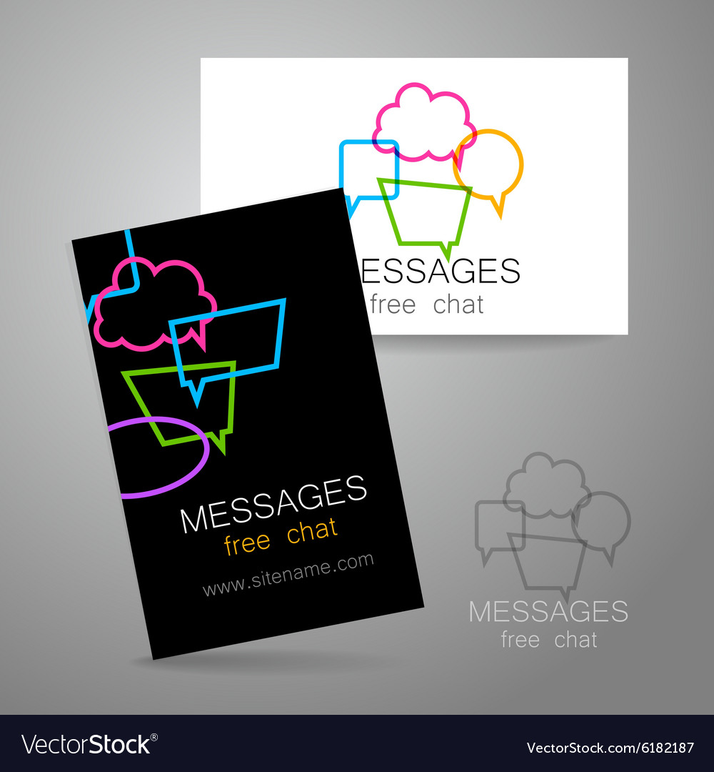Messages logo Royalty Free Vector Image - VectorStock