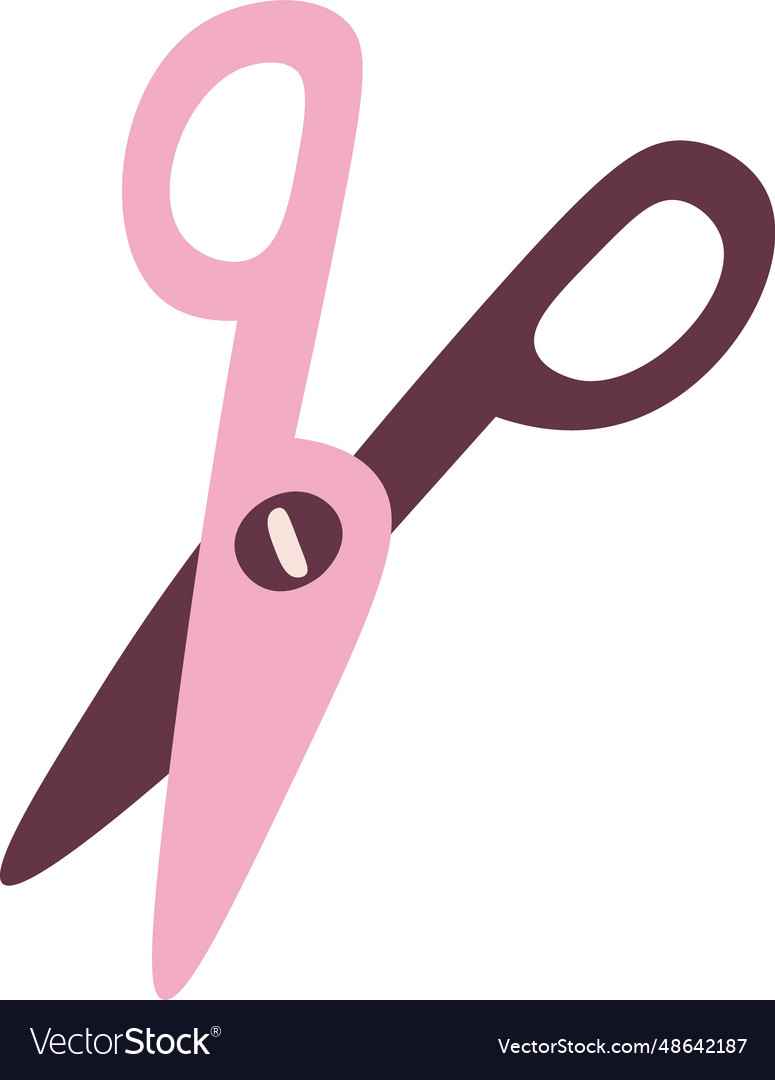 Scissors craft tool Royalty Free Vector Image - VectorStock