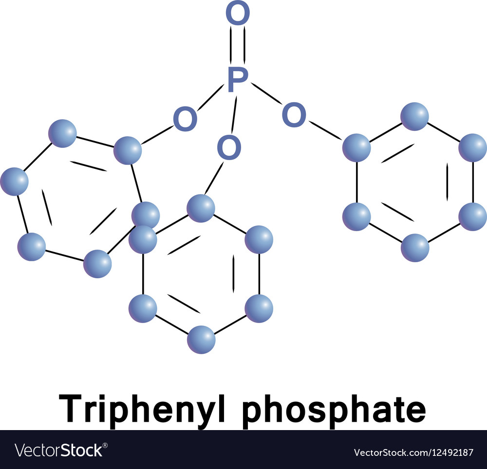 Triphenyl phosphate tphp Royalty Free Vector Image