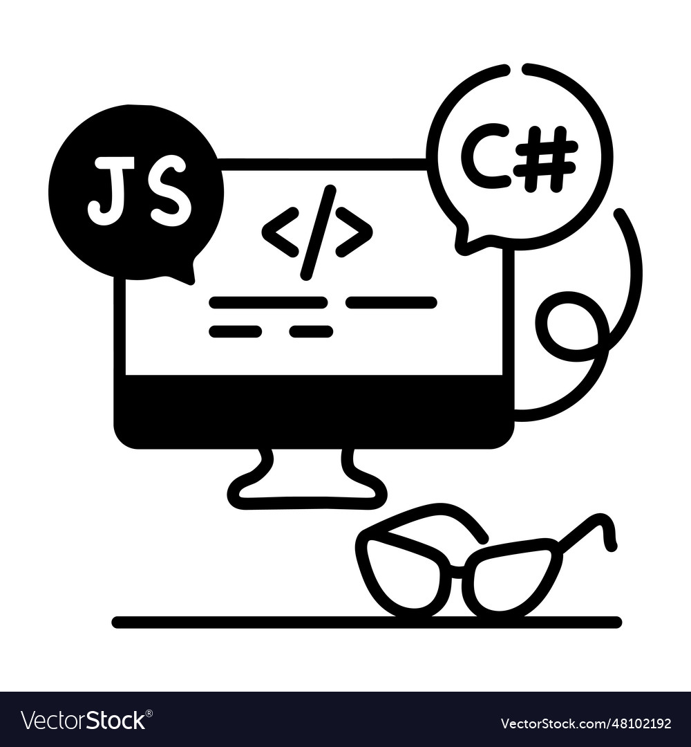 Coding languages Royalty Free Vector Image - VectorStock