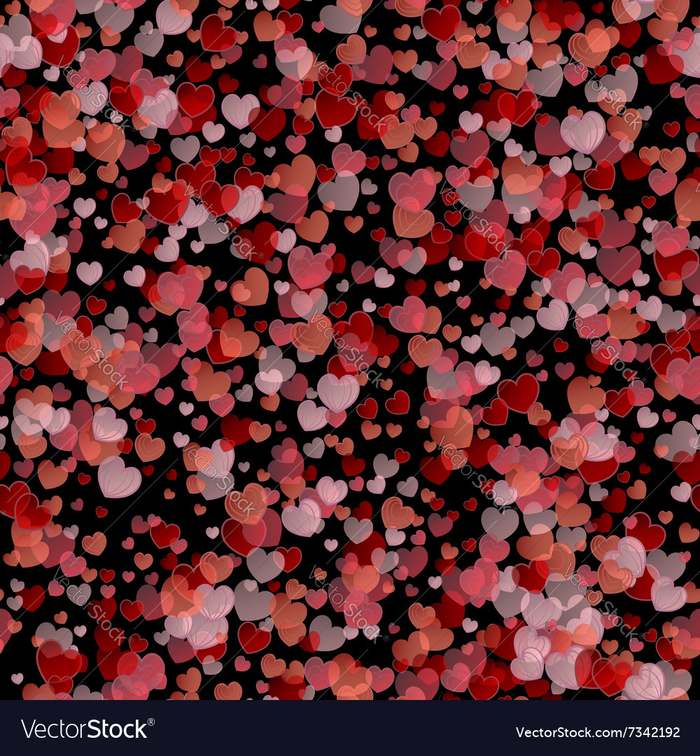 Hearts seamless background Royalty Free Vector Image