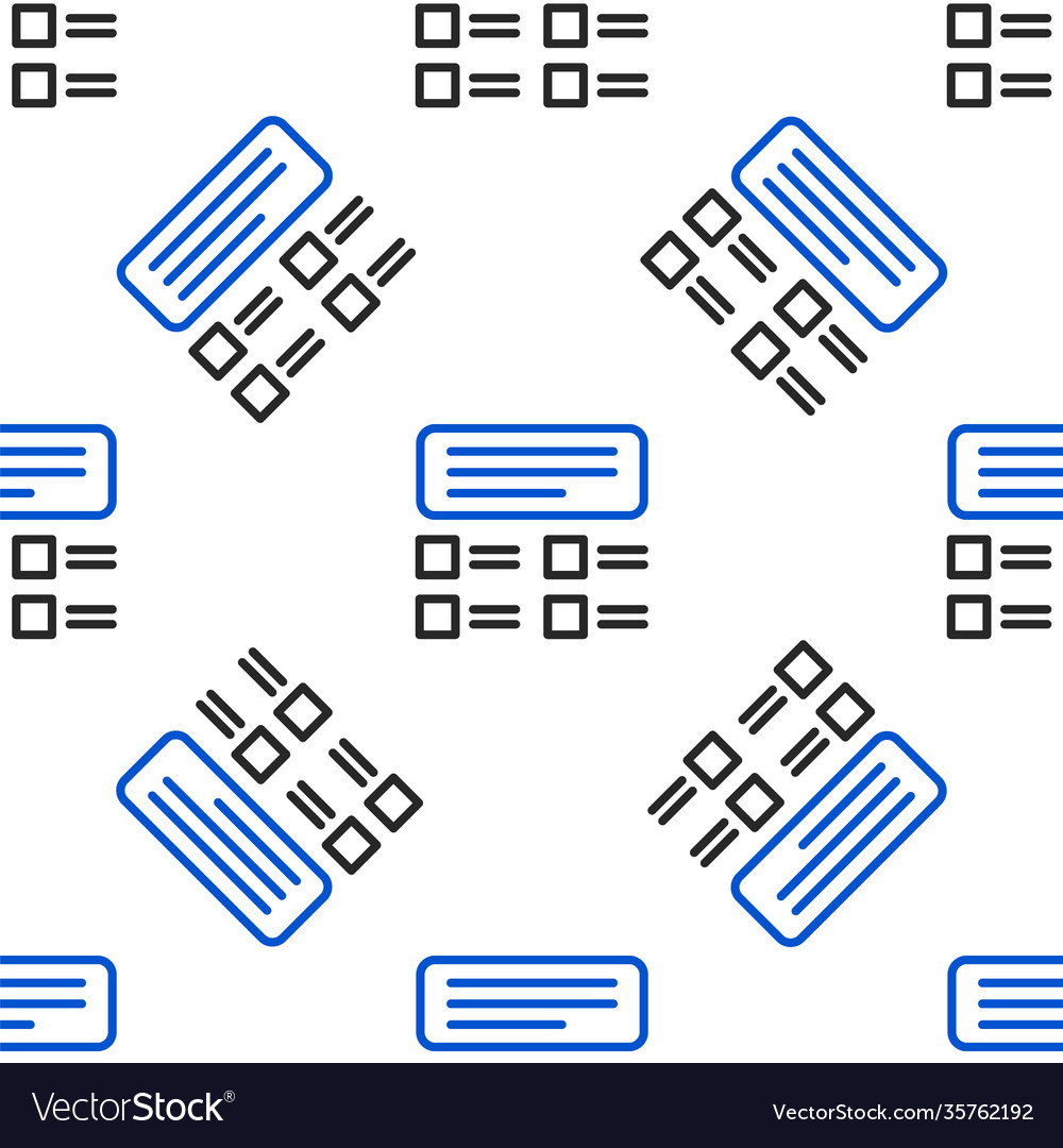 Line online quiz test survey or checklist icon Vector Image