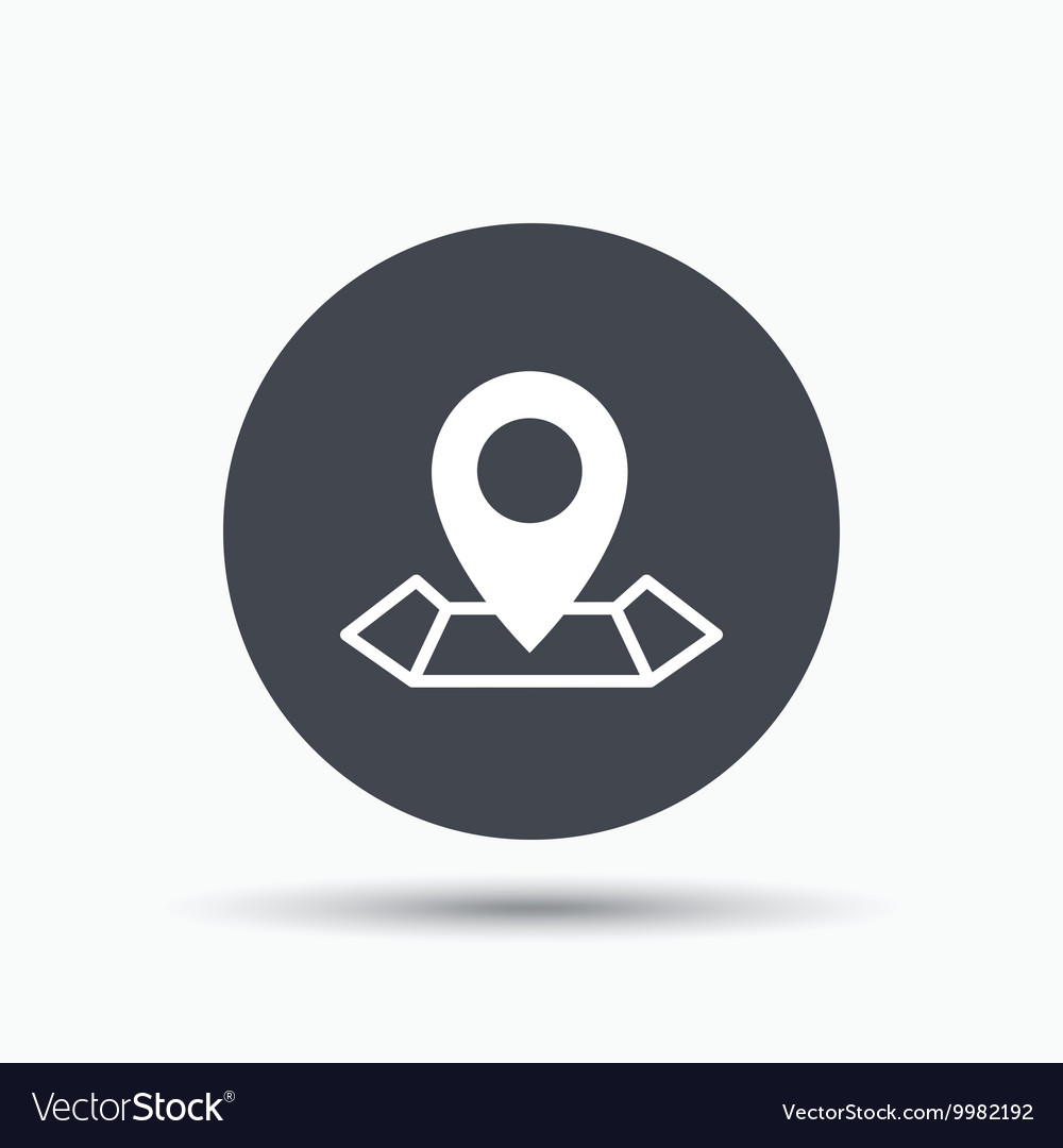 Location icon map pointer sign Royalty Free Vector Image