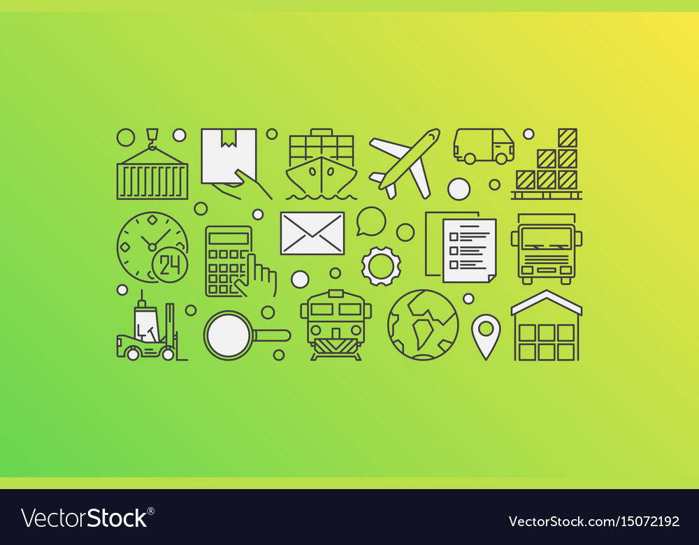 Logistics Royalty Free Vector Image - VectorStock
