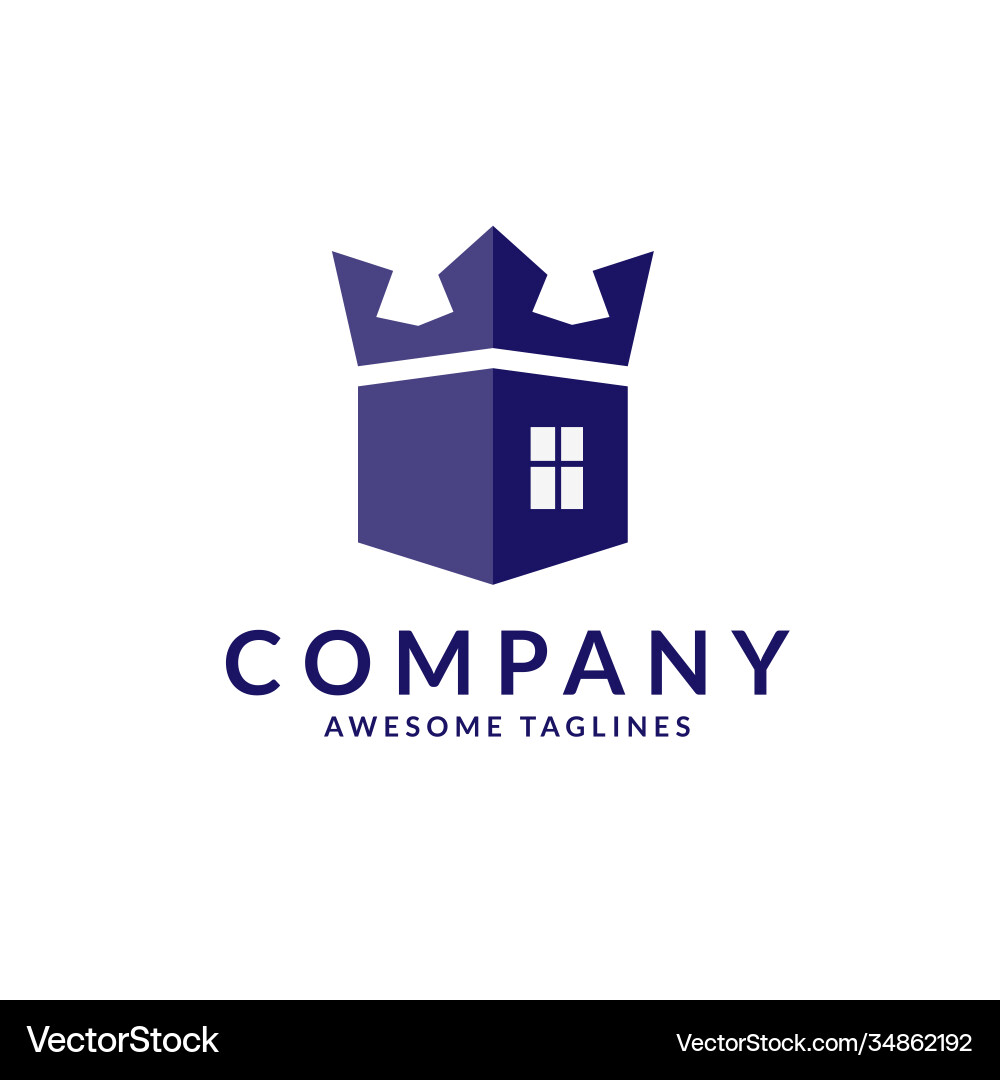 Royal house logo Royalty Free Vector Image - VectorStock