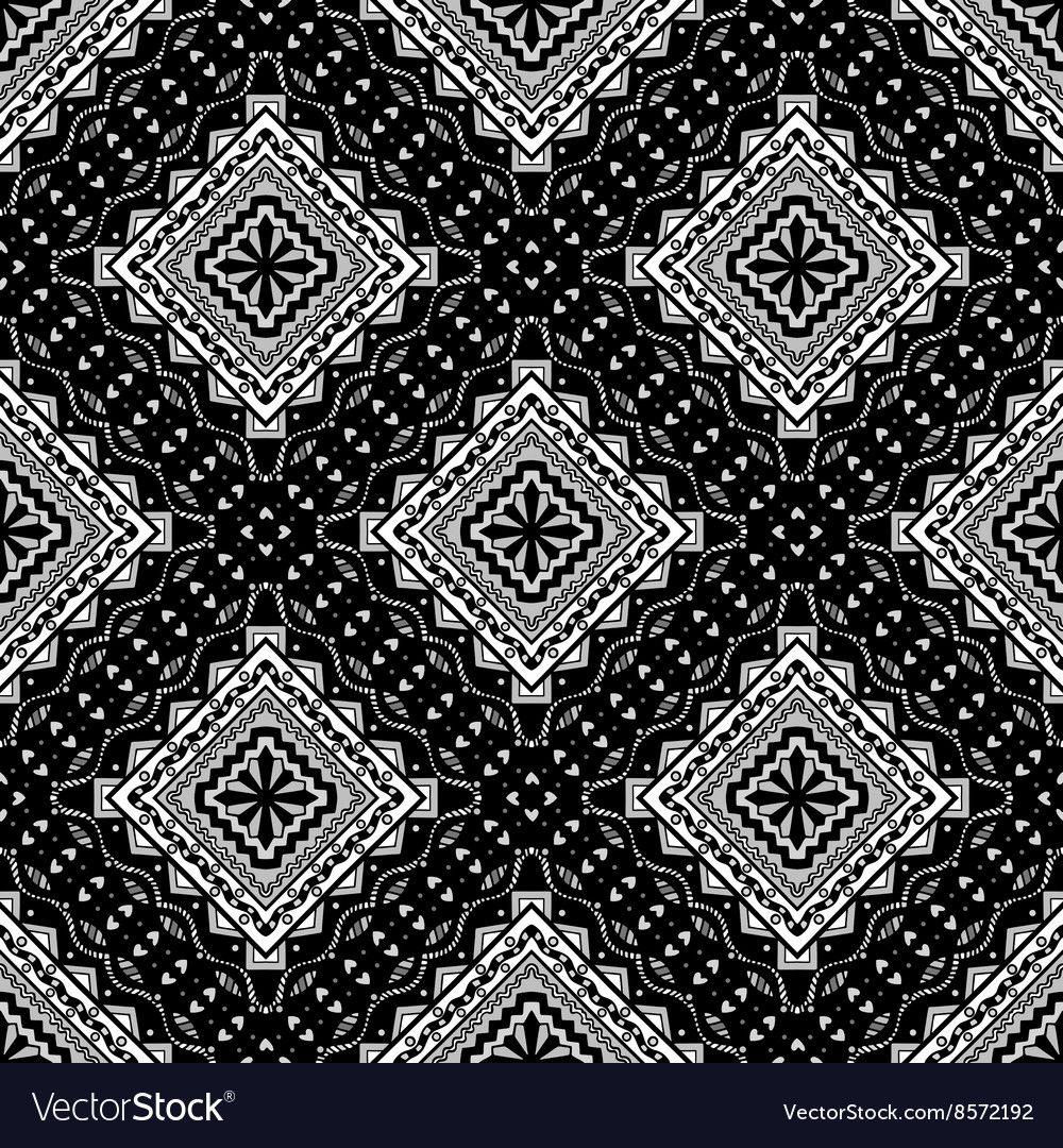 Seamless black pattern Royalty Free Vector Image