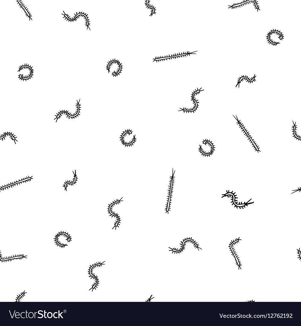 Seamless pattern with insects Royalty Free Vector Image