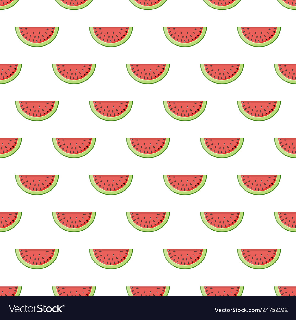 Seamless watermelon pattern Royalty Free Vector Image
