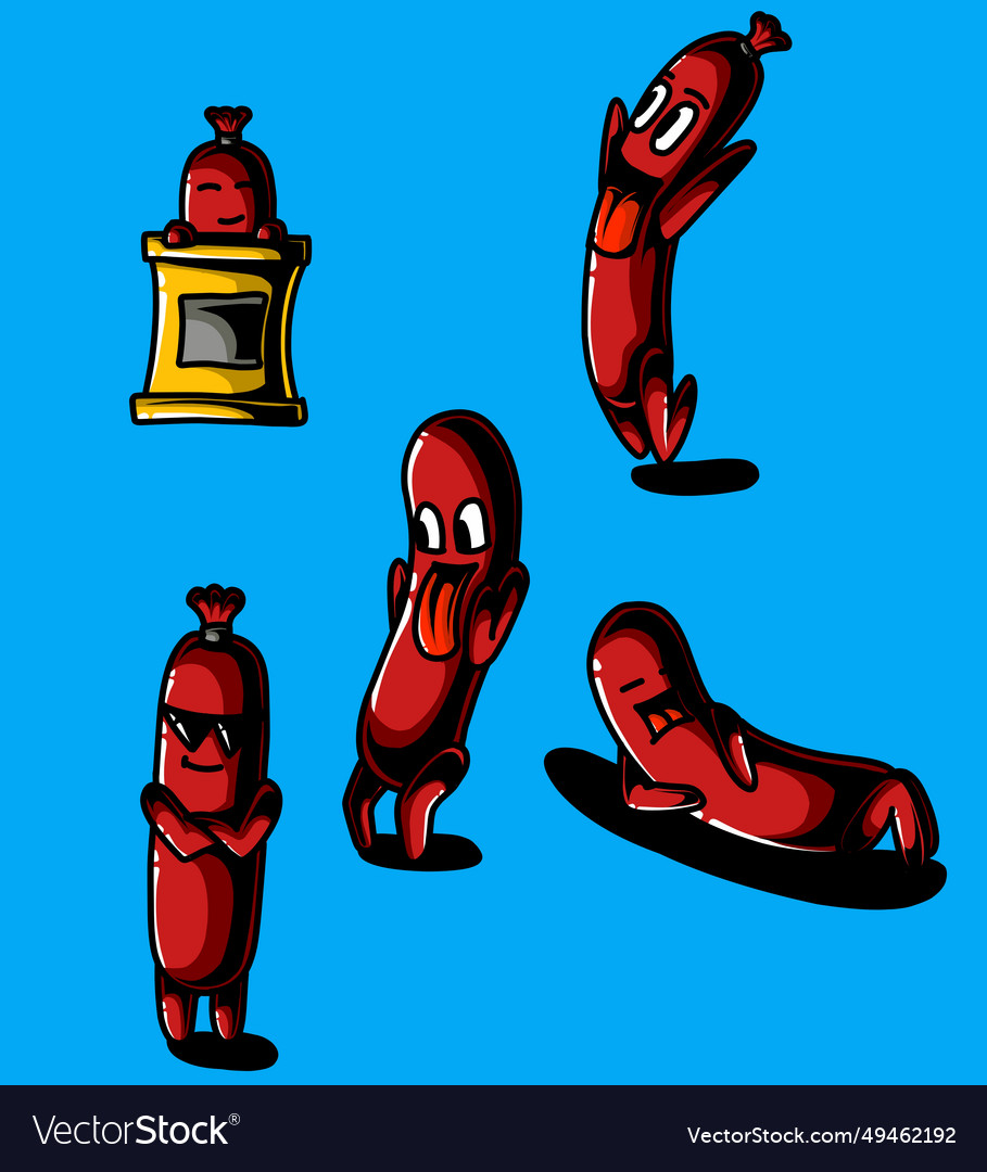 Sosis 2 Royalty Free Vector Image - VectorStock