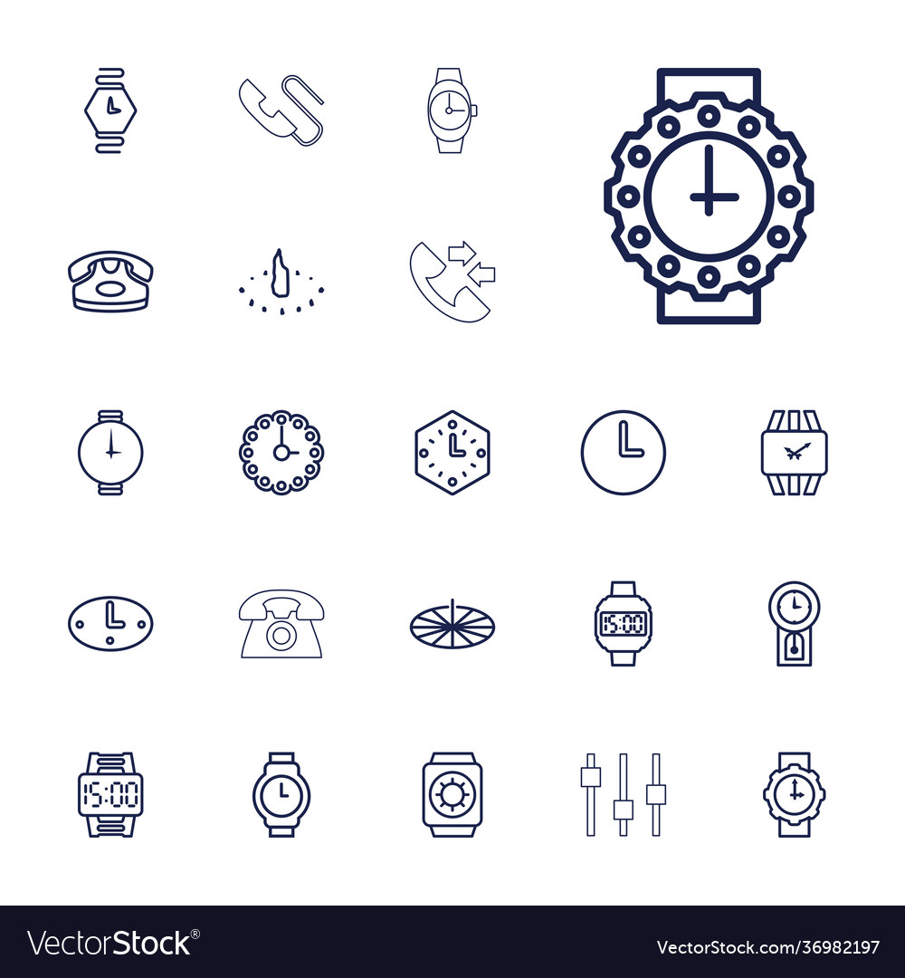 22 dial icons Royalty Free Vector Image - VectorStock
