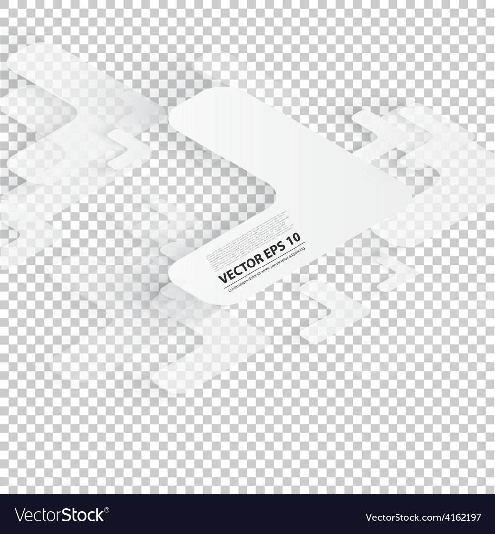 Abstract geometric shape from gray Royalty Free Vector Image