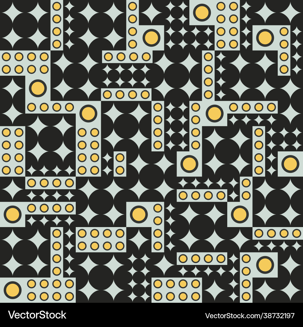 Abstract pattern with geometric shapes Royalty Free Vector
