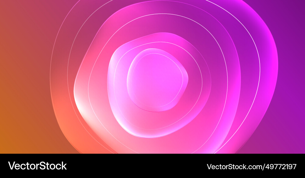 Colorful transparent flowing fluid shapes with Vector Image