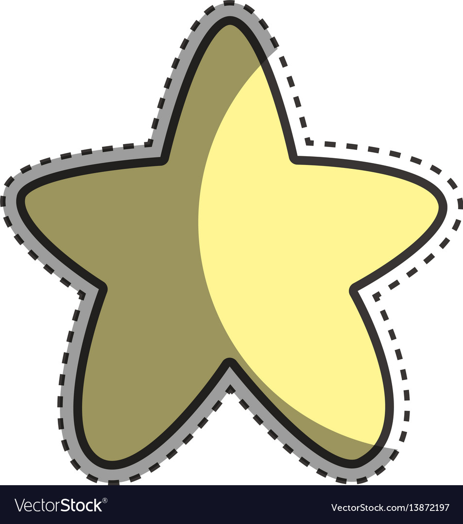 Cuite light star image Royalty Free Vector Image