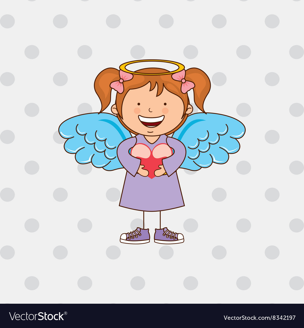 Cute angel design Royalty Free Vector Image - VectorStock