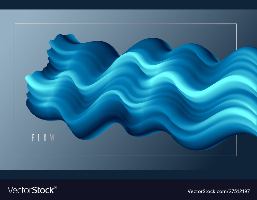 Dimensional gradient shape element for design Vector Image