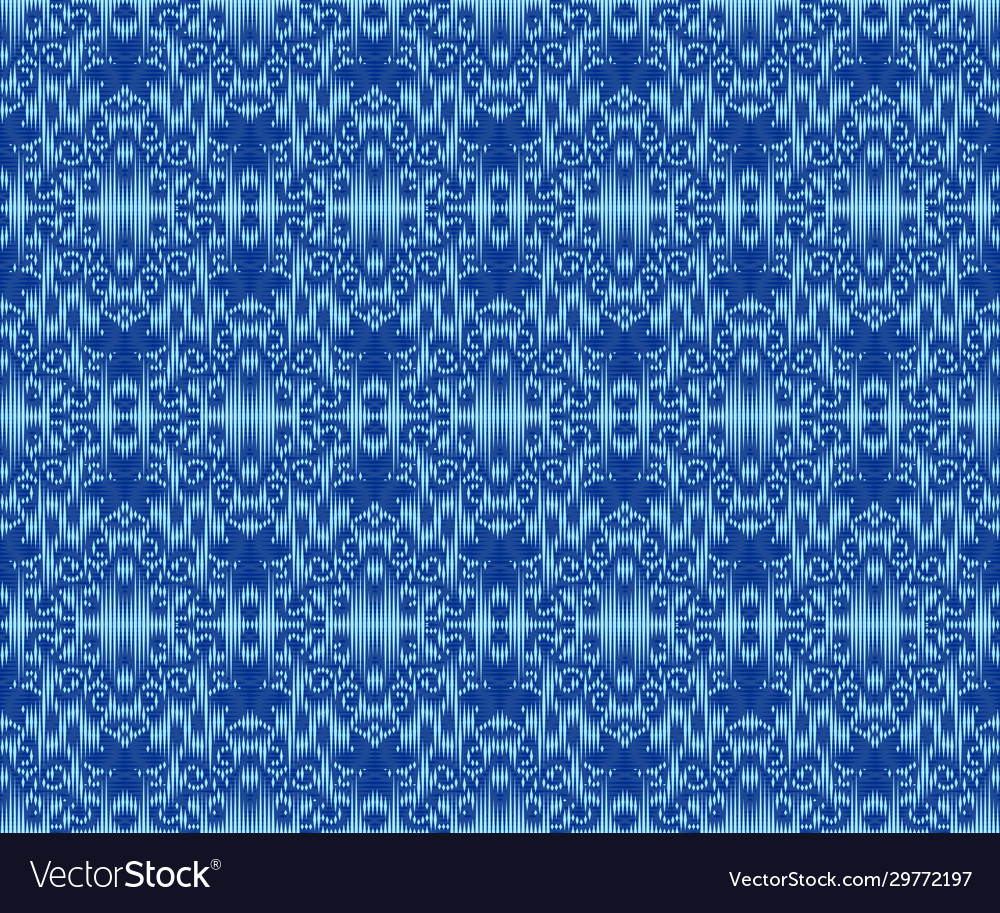 Indigo dyed textile seamless pattern repeatable Vector Image