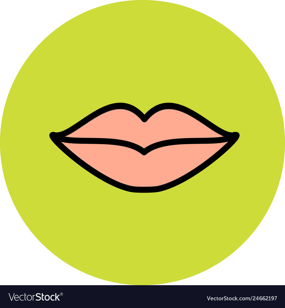 Lips icon Royalty Free Vector Image - VectorStock