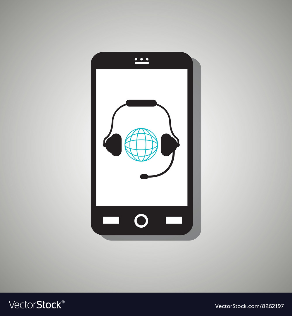 Smartphone services design Royalty Free Vector Image