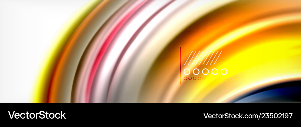 Smooth liquid blur wave background color flow Vector Image