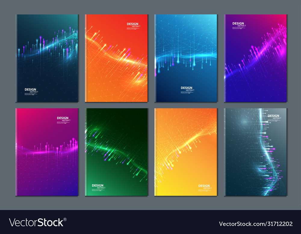 Abstract technology data visualization background Vector Image