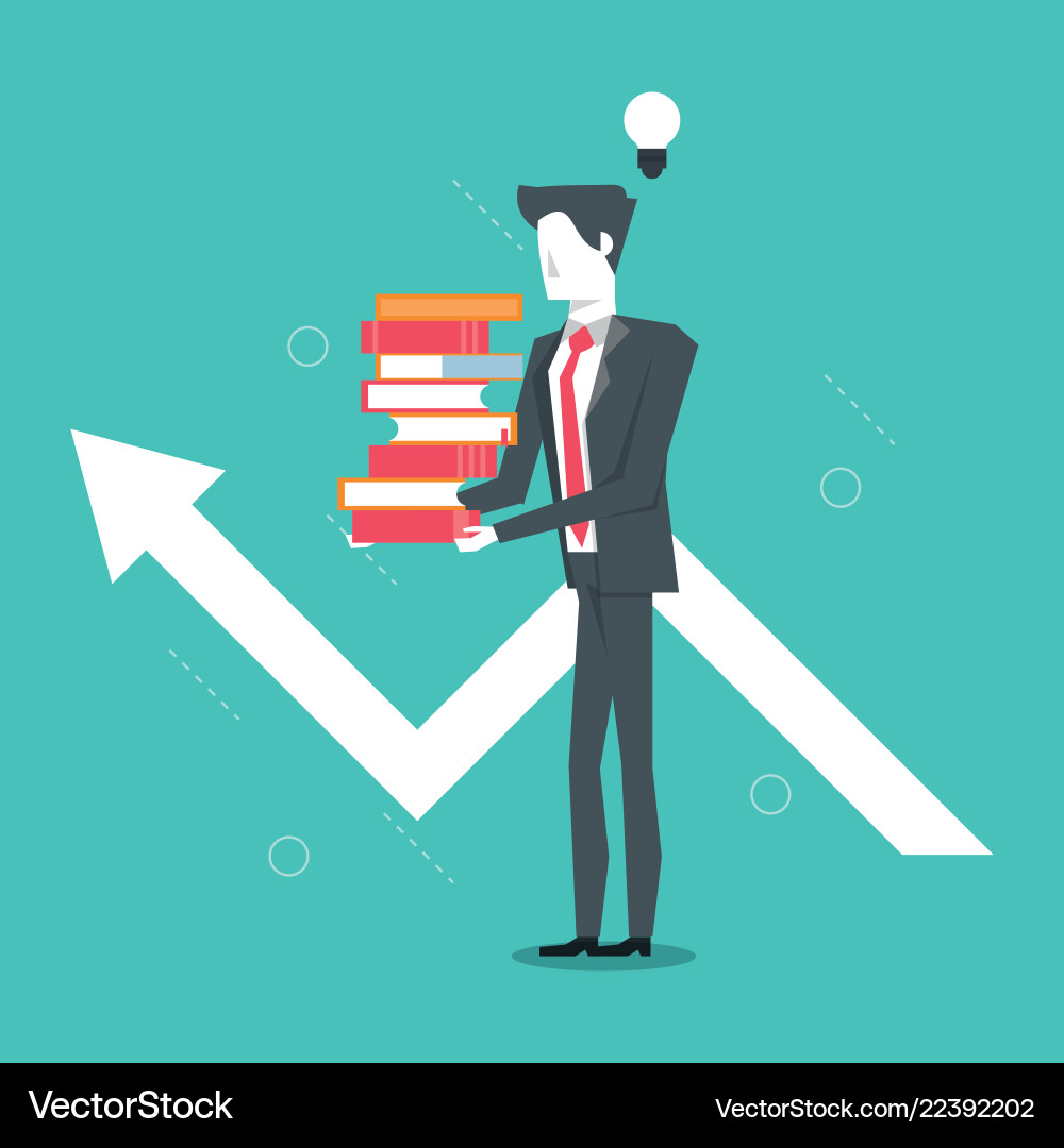 Business leader and high achiever Royalty Free Vector Image