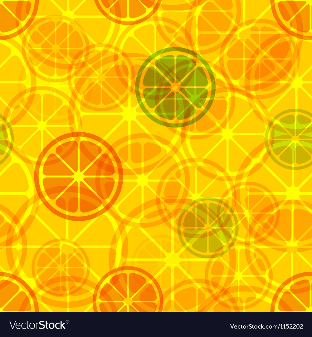 Citrus seamless pattern Royalty Free Vector Image