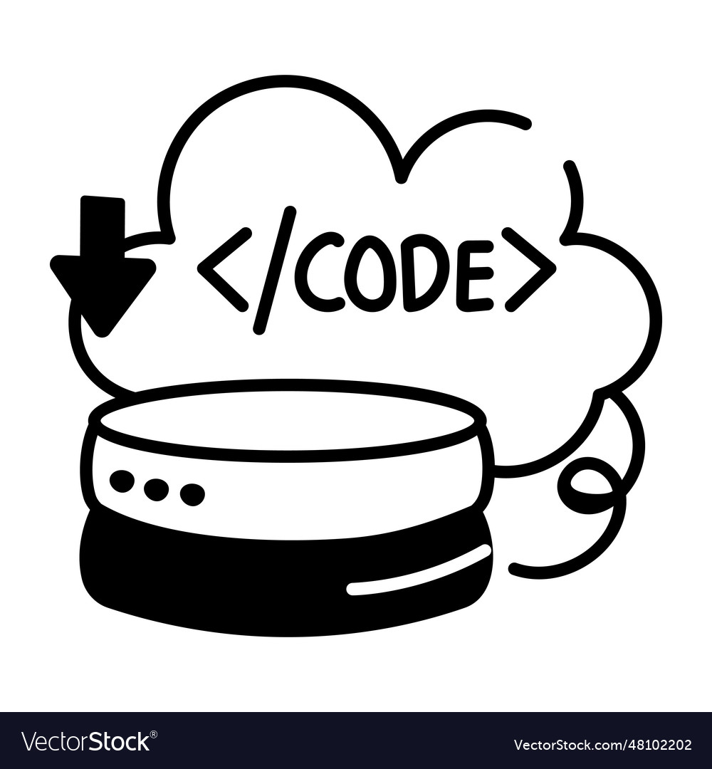 Database coding Royalty Free Vector Image - VectorStock