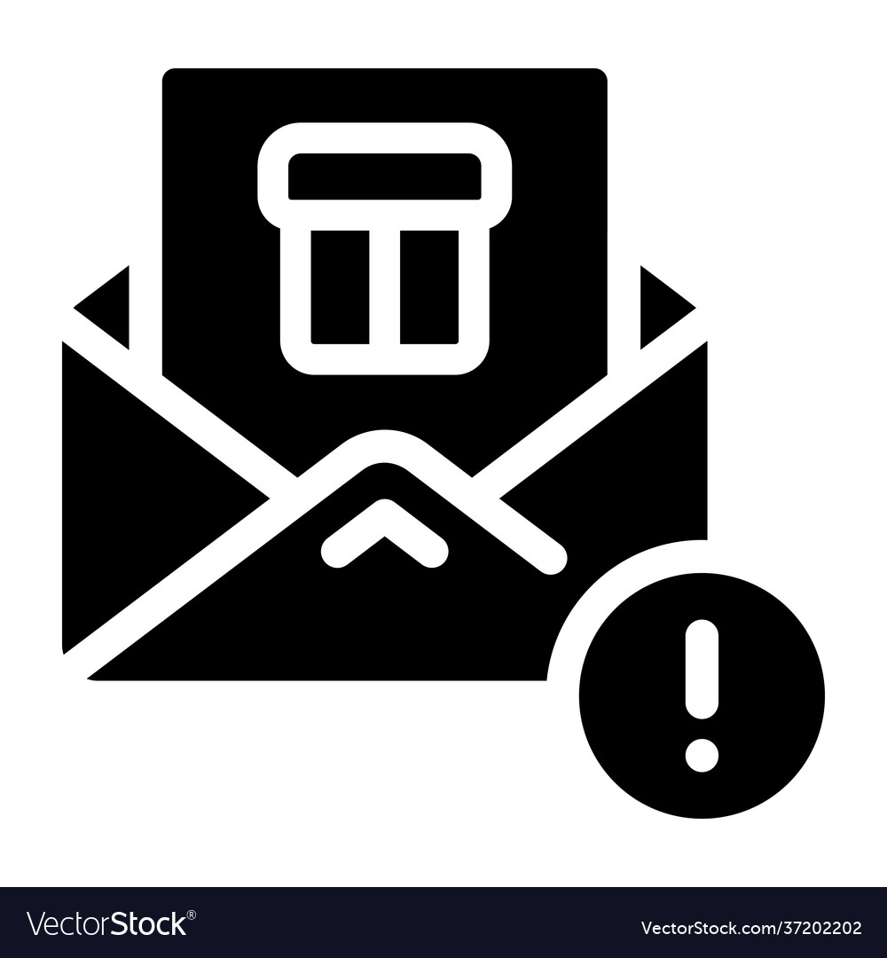 Mail error Royalty Free Vector Image - VectorStock