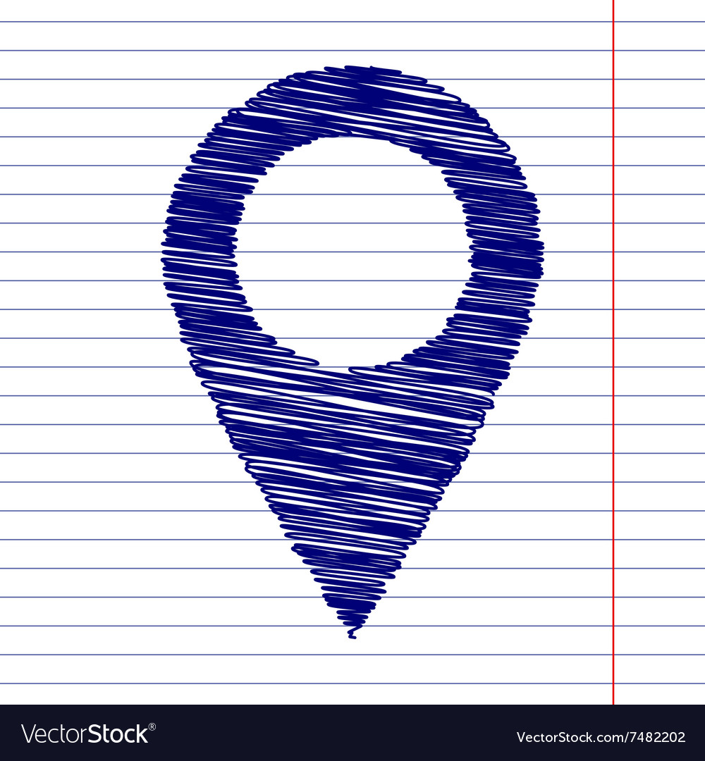 Map pointer sign Royalty Free Vector Image - VectorStock