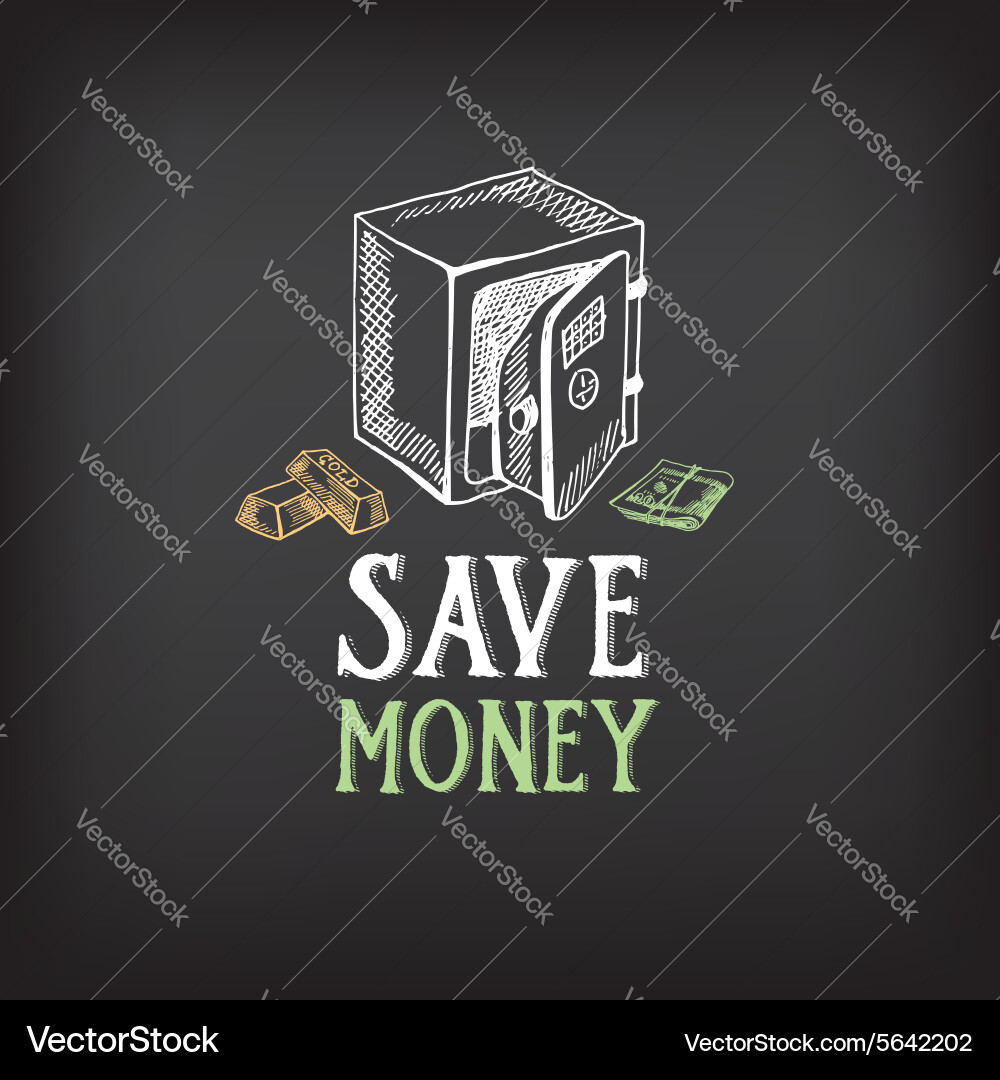 Money badge and logo design quote text Royalty Free Vector