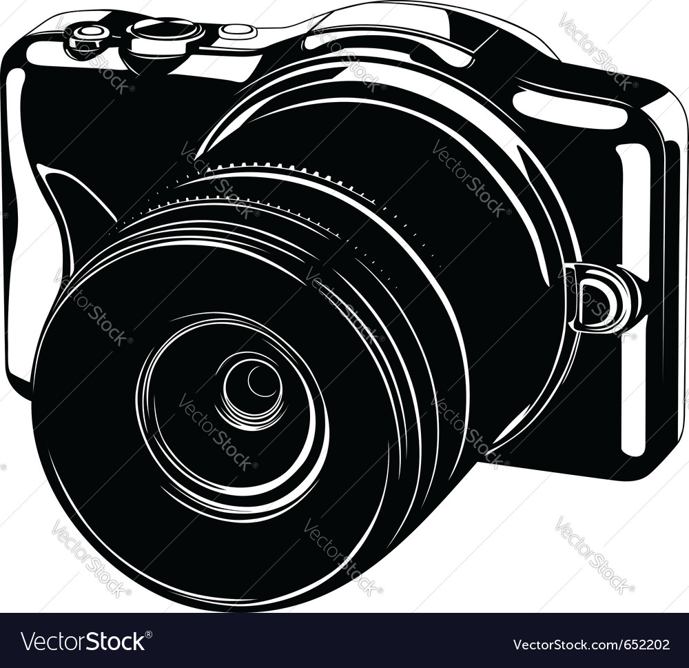 Photo camera Royalty Free Vector Image - VectorStock