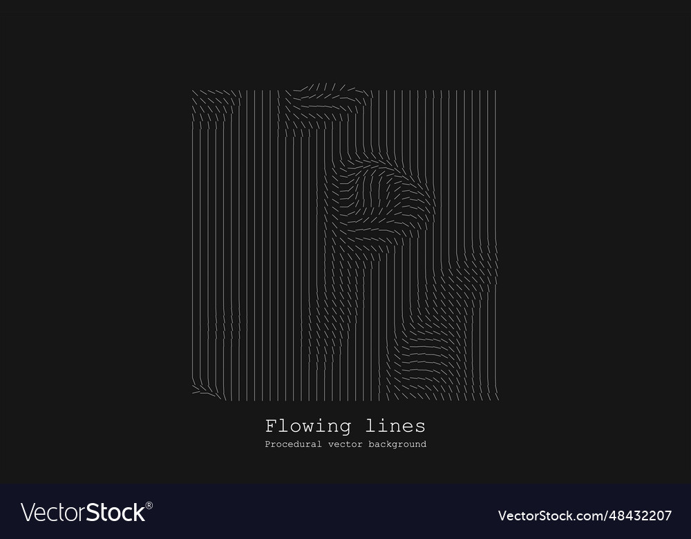 Abstract line matrix pattern noise flow dynamic Vector Image