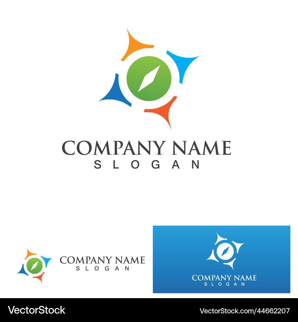 Compas iconflat of compas- icon sign symbol Vector Image