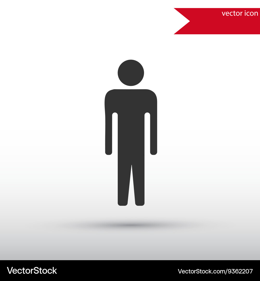 Man black icon and jpg flat style object Vector Image