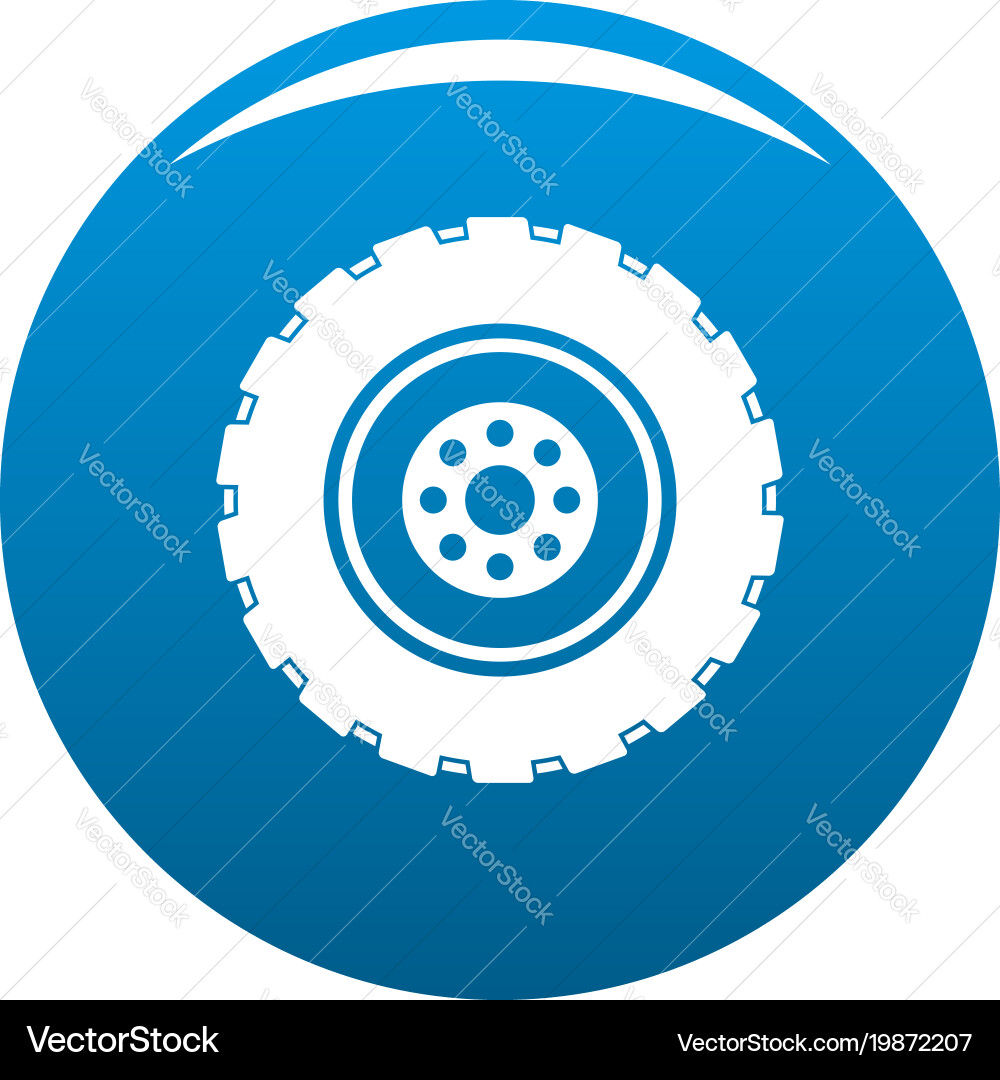 Repairing tire icon blue Royalty Free Vector Image