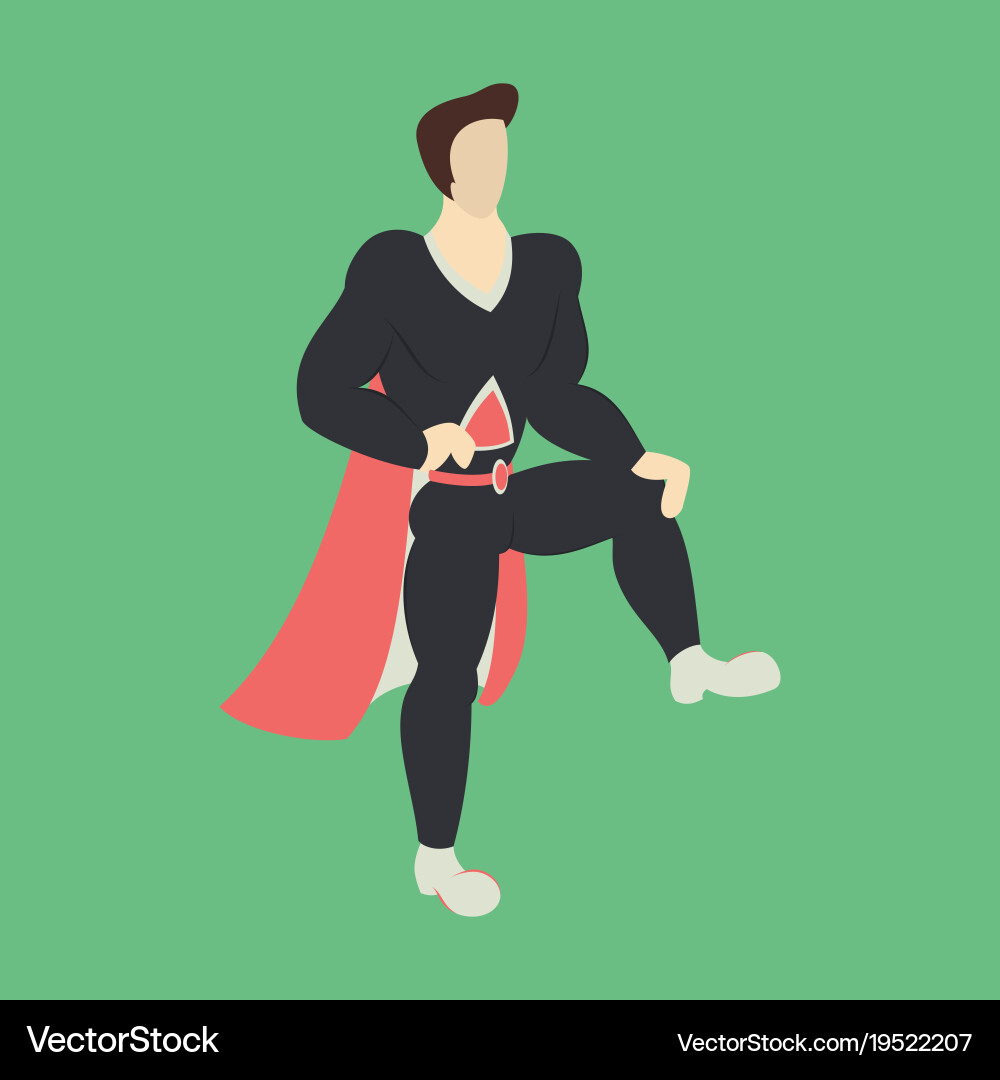 Superhero cartoon icon with superman Royalty Free Vector
