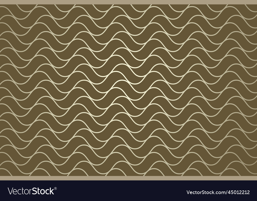 Green wave seamless pattern background Royalty Free Vector