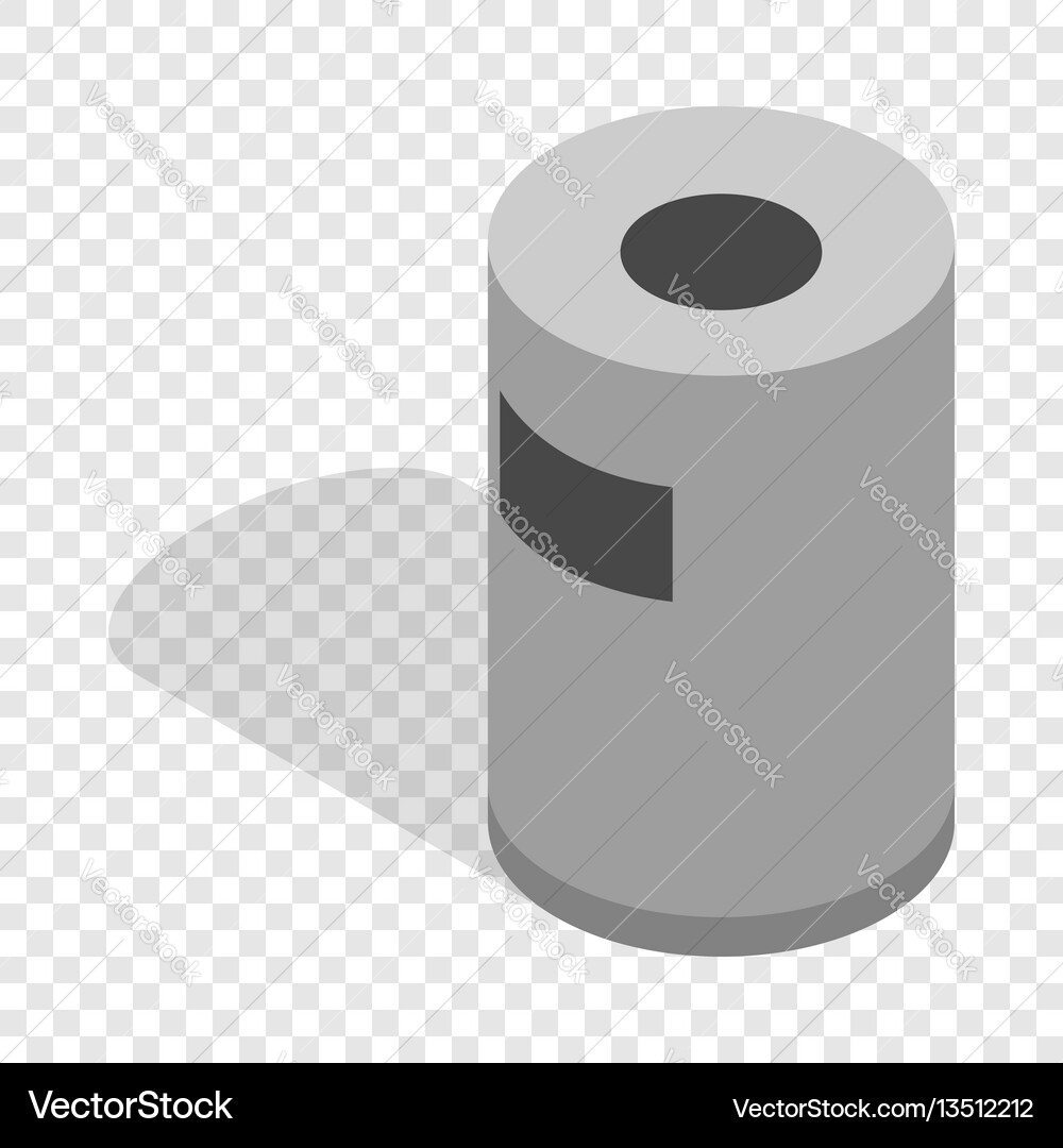 Outdoor metal bin isometric icon Royalty Free Vector Image