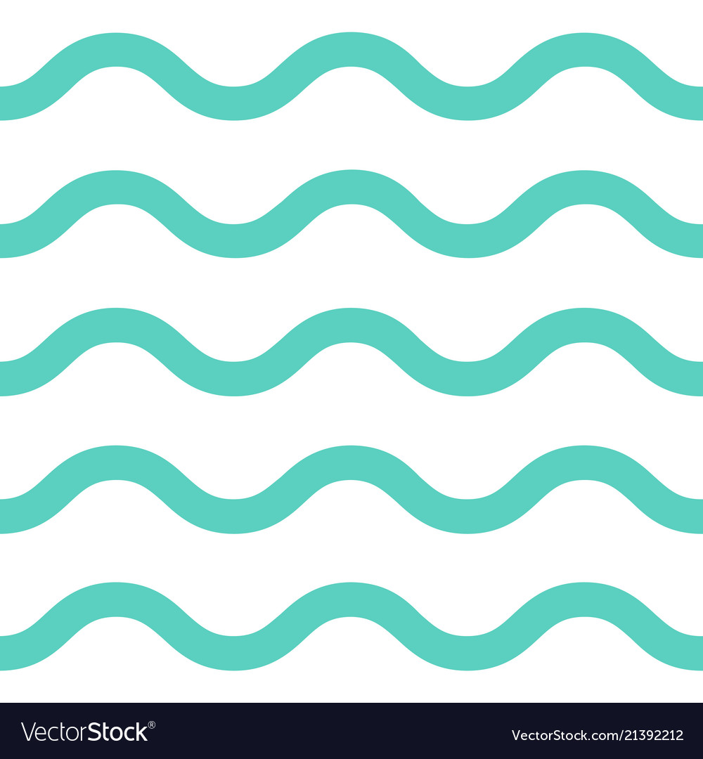 Sea waves seamless pattern Royalty Free Vector Image