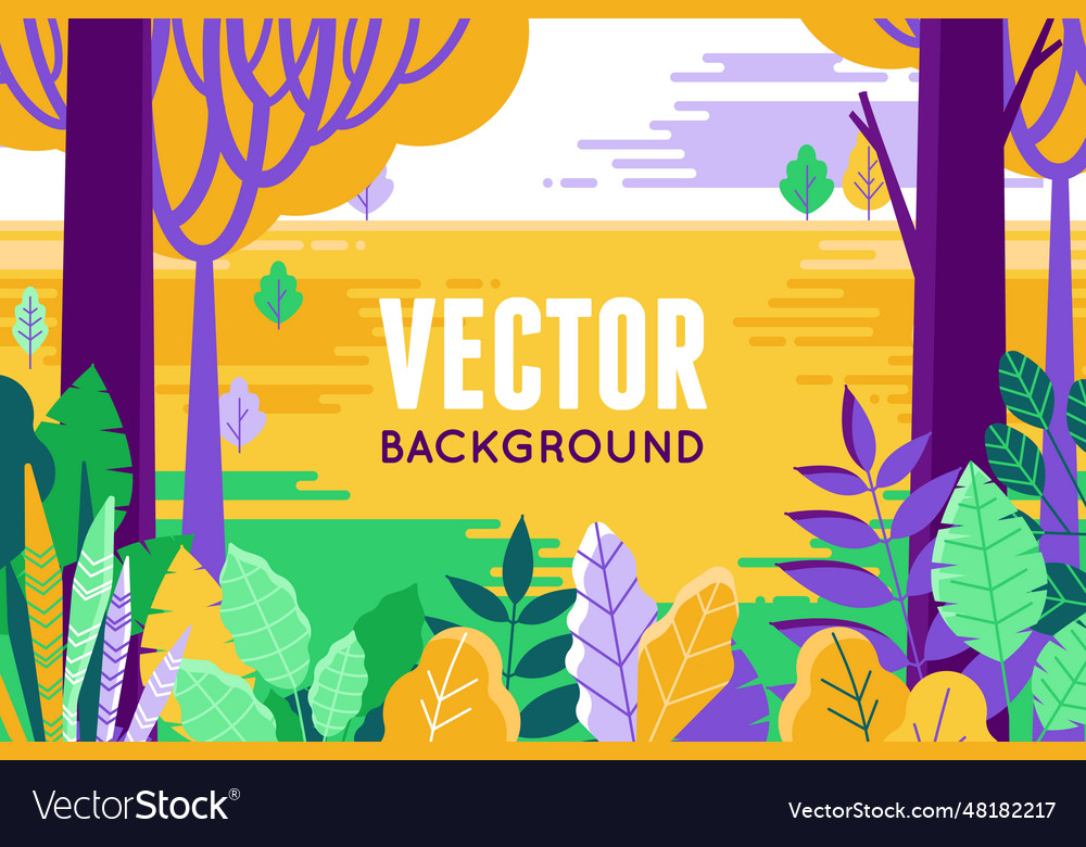 In trendy flat and linear style - background with Vector Image