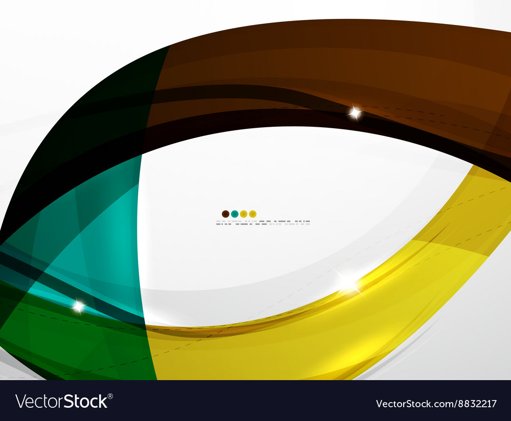 Leaf shape wave abstract background Royalty Free Vector