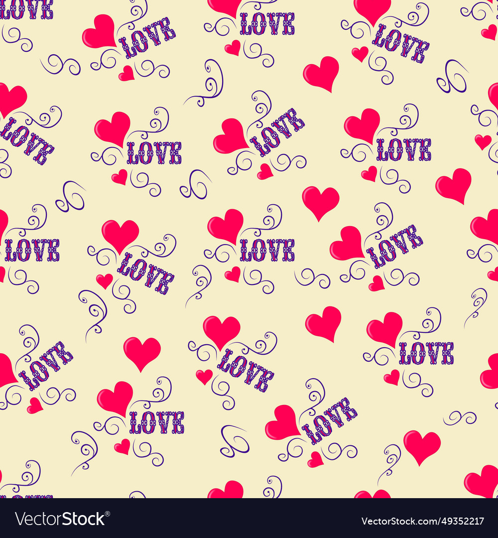 Love pattern Royalty Free Vector Image - VectorStock