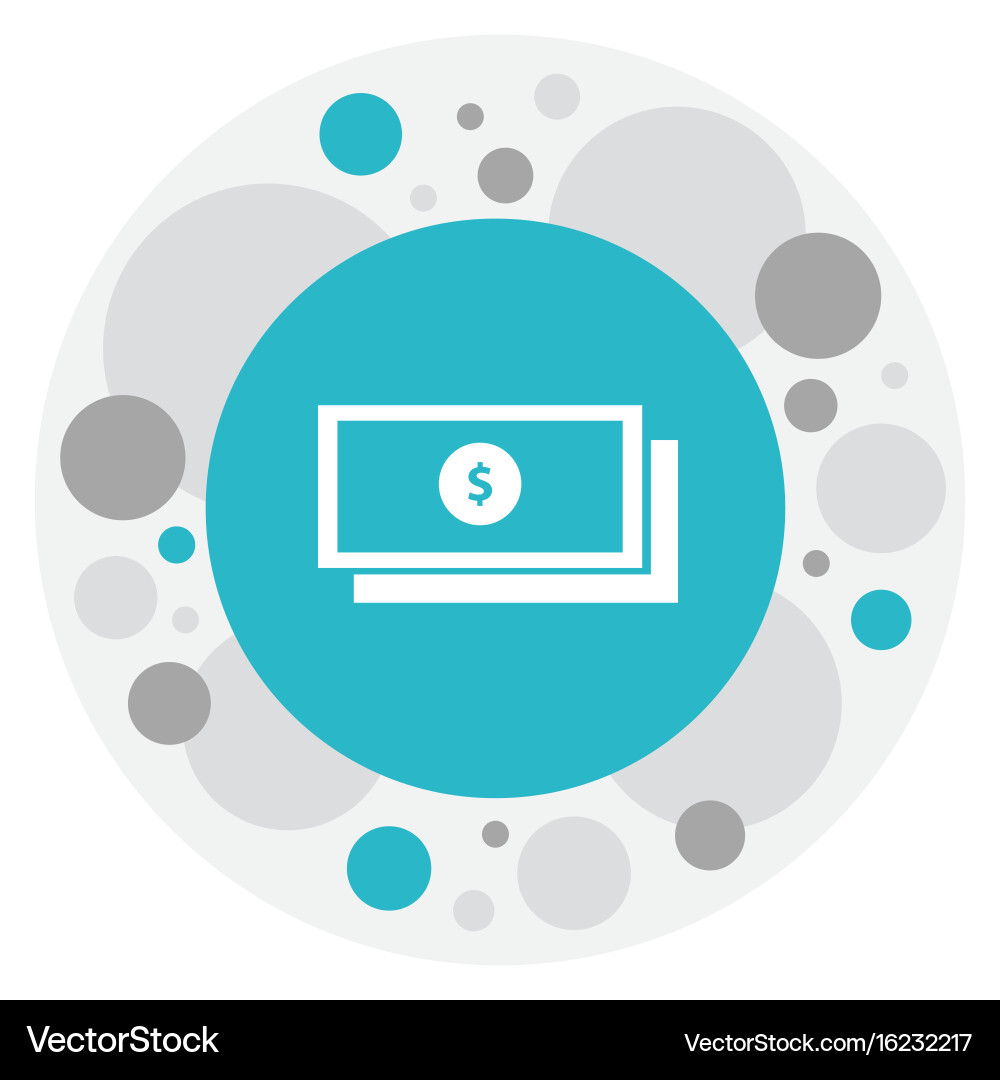 Office symbol on money icon Royalty Free Vector Image