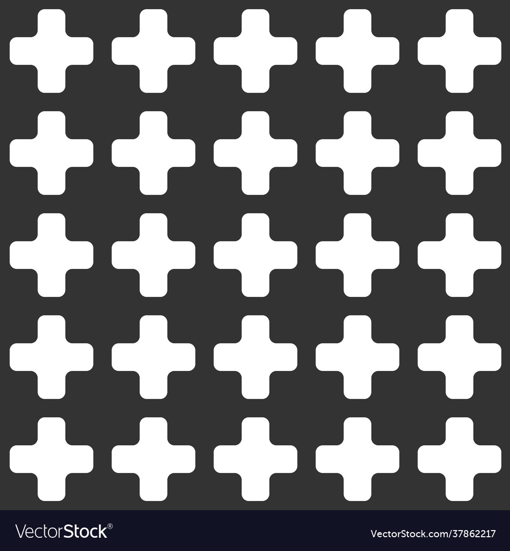 Seamless plus sign pattern for texture textiles Vector Image