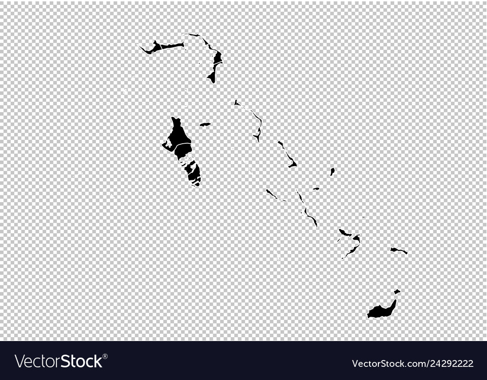 Bahamas map - high detailed black Royalty Free Vector Image Bahamas map - high detailed black Royalty Free Vector Image
